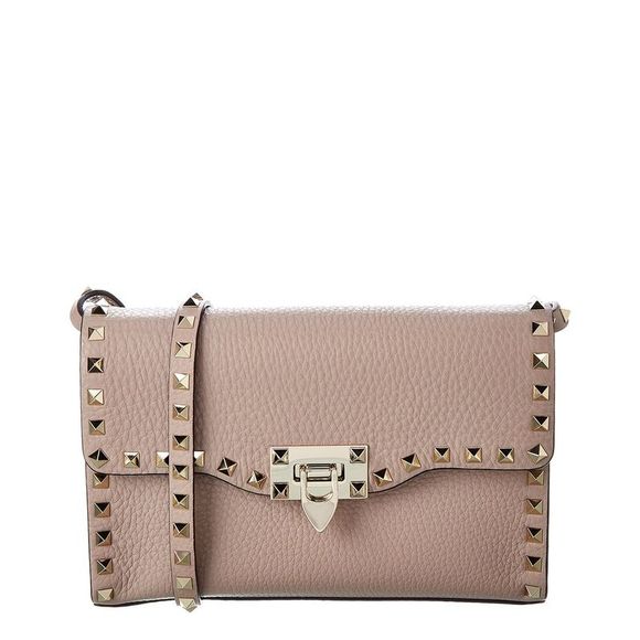 Valentino | Bags | Valentino Rockstud Small Grainy Leather Crossbody ...